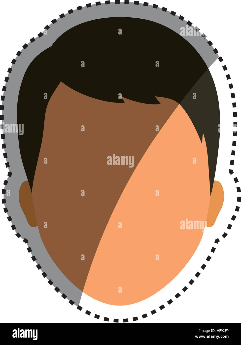 Man head faceless Stock Vector Image & Art - Alamy