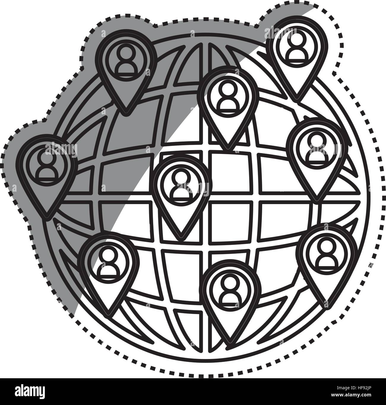 World networking connection Stock Vector Image & Art - Alamy