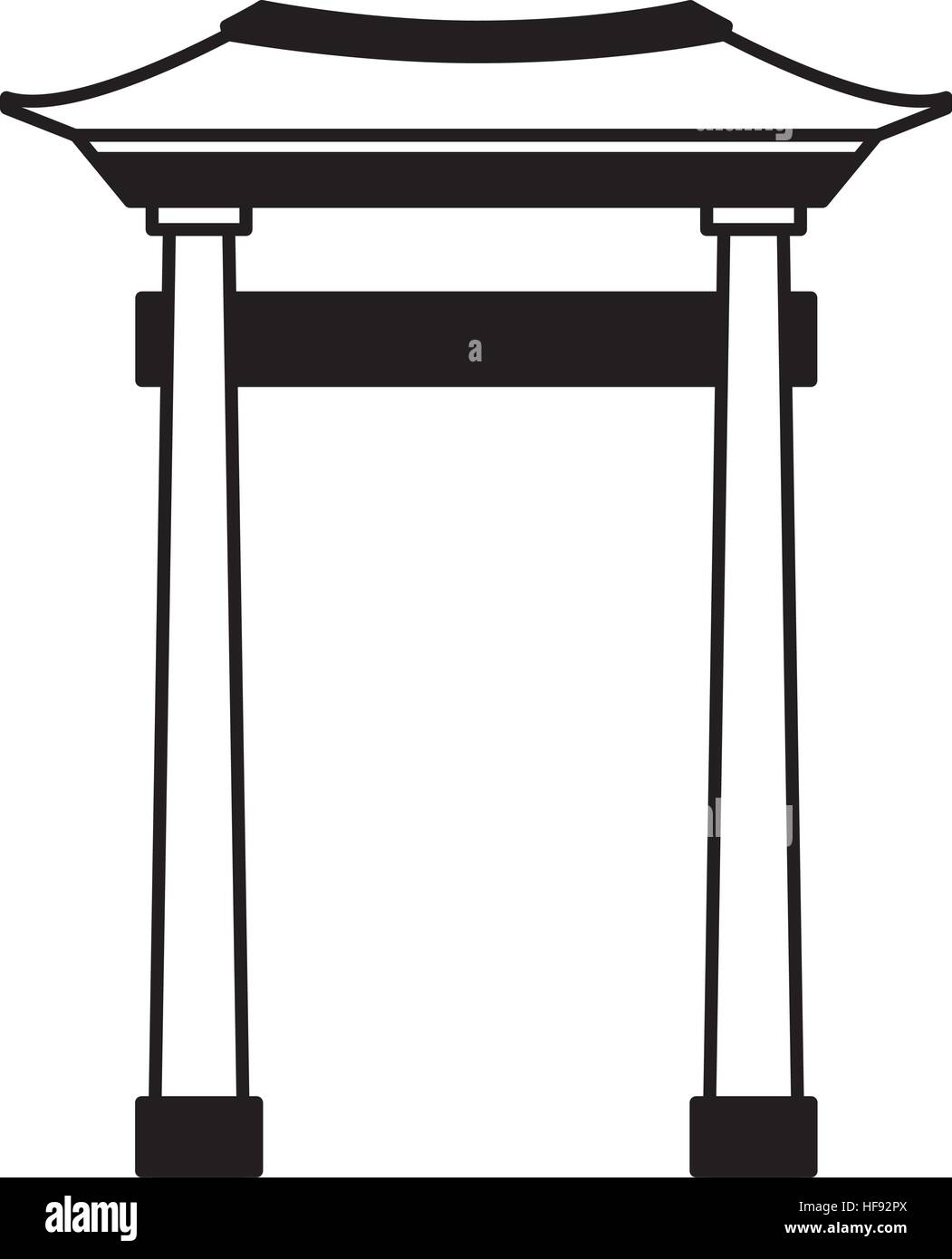 japanese portal isolated icon vector illustration design Stock Vector ...