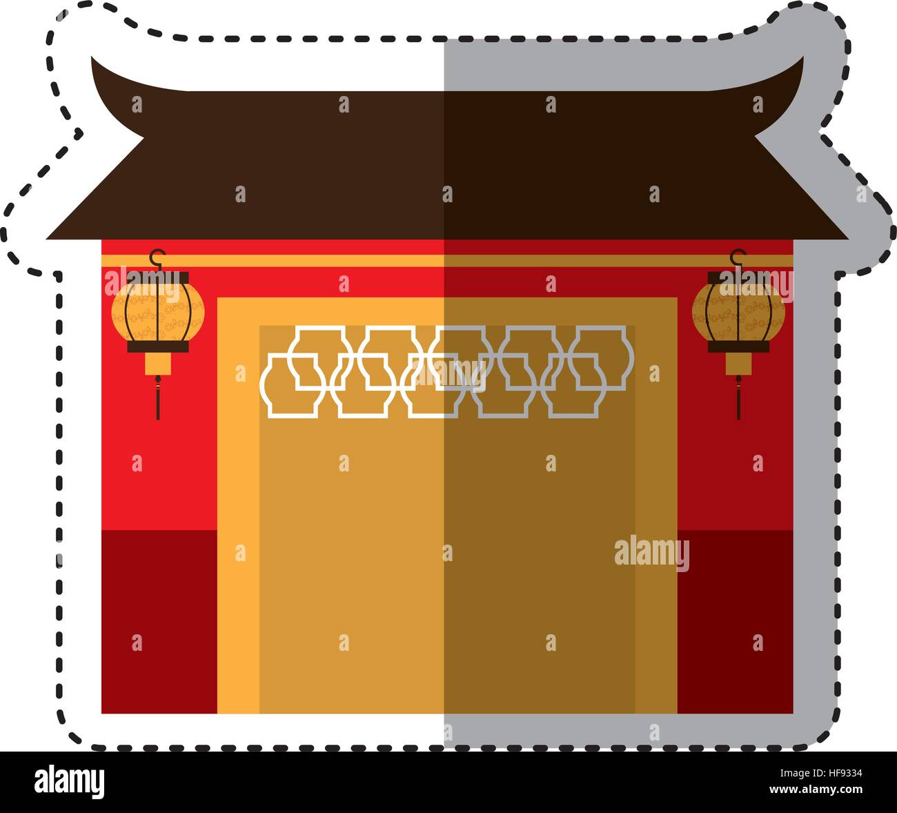 japanese building traditional icon vector illustration design Stock ...