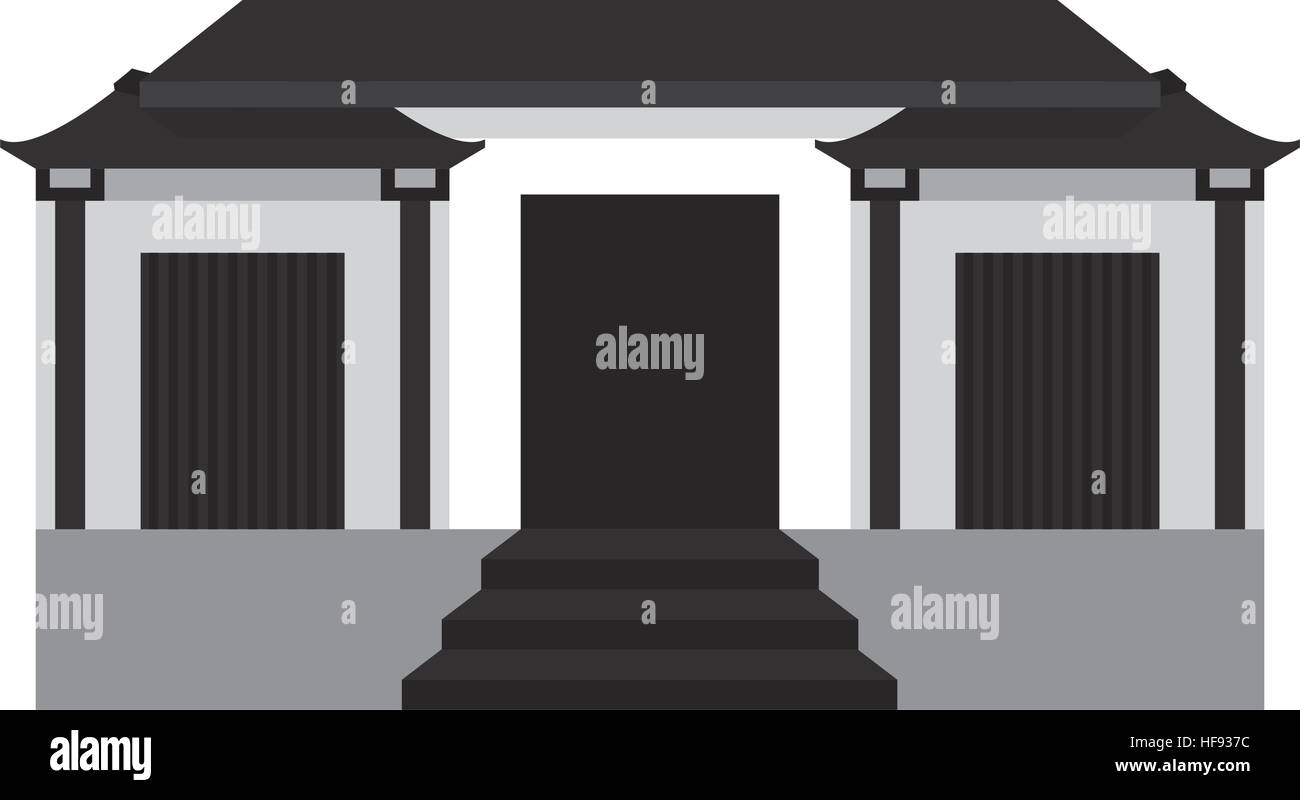 japanese building traditional icon vector illustration design Stock ...
