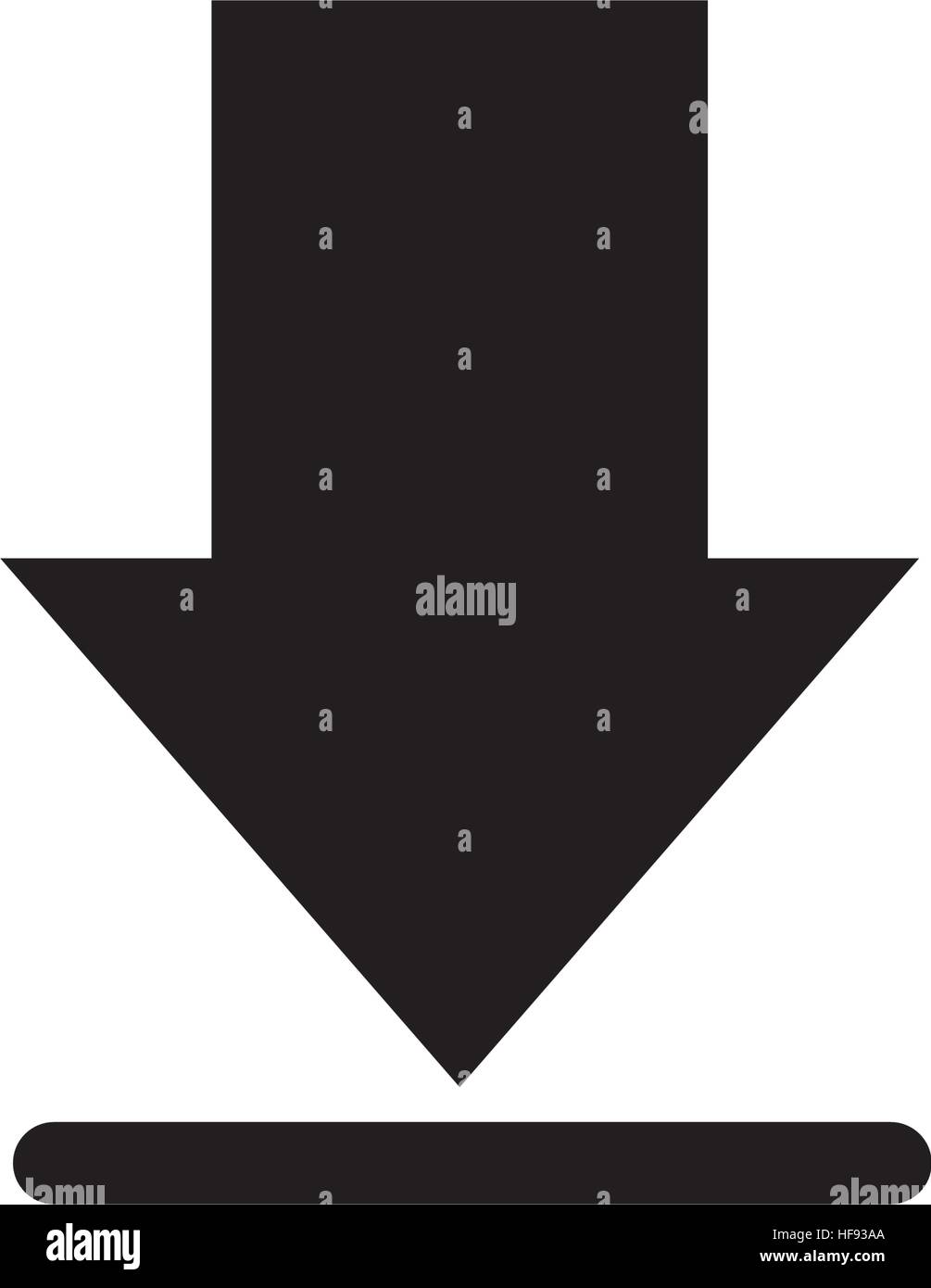 Isolated download symbol Stock Vector Image & Art - Alamy