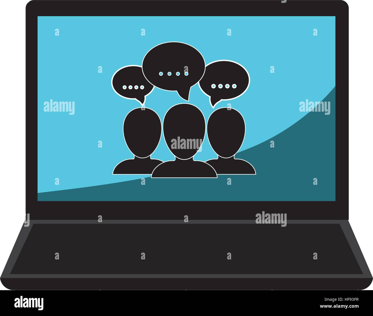 Notebook computer webcam Stock Vector Images - Alamy