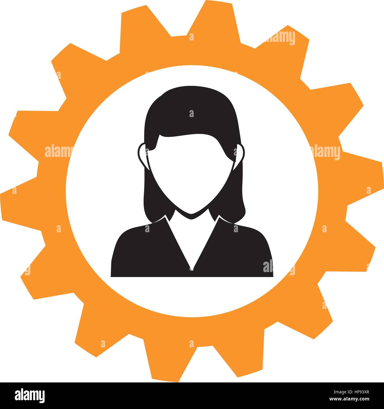 person and gear icon Stock Vector Image & Art - Alamy