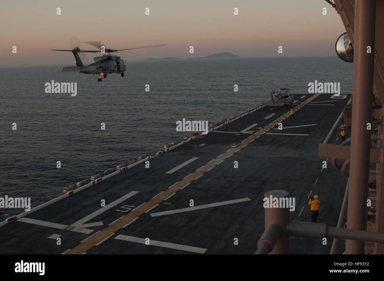 A Brazilian S-70B Seahawk helicopter departs the flight deck of future ...