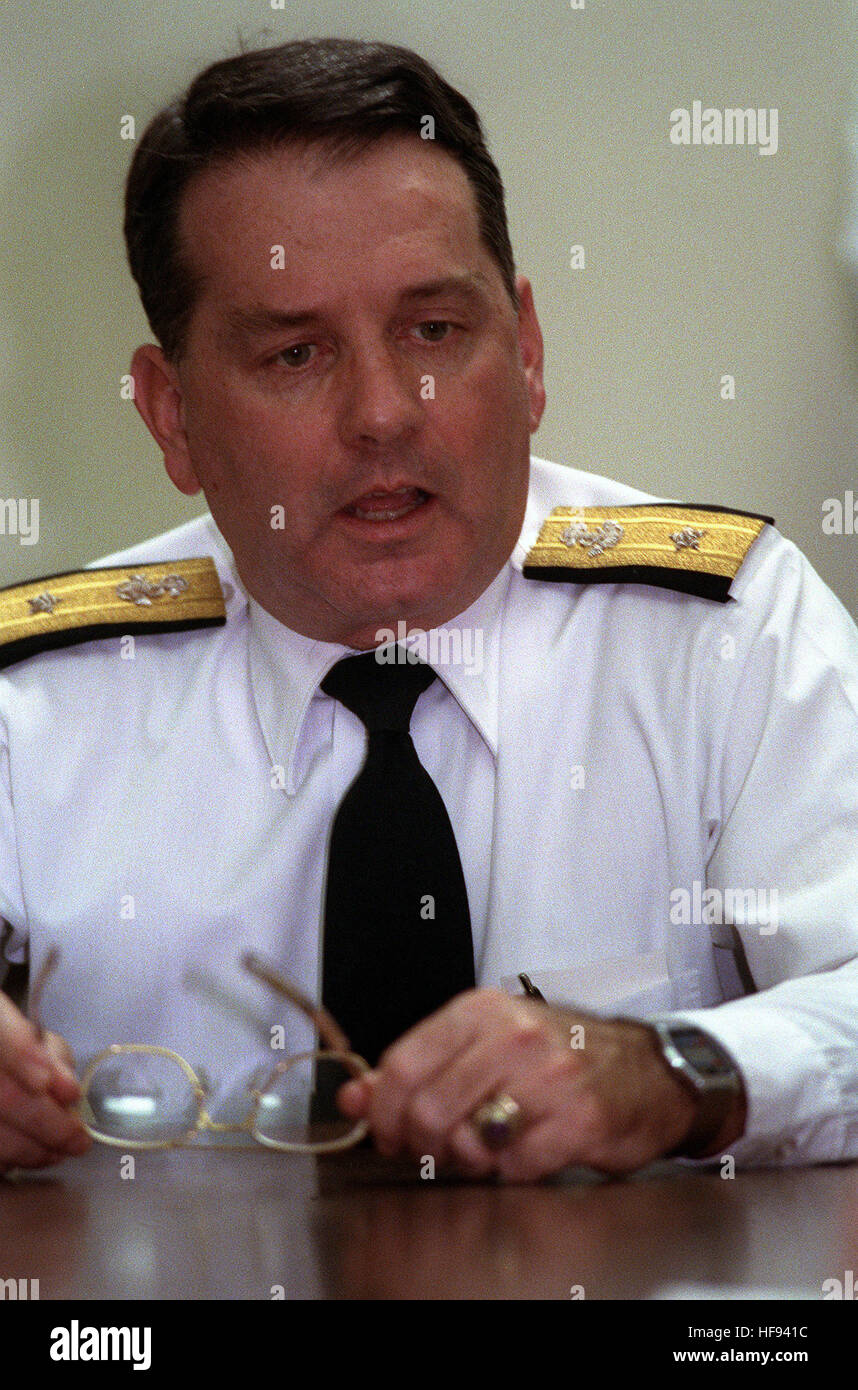 Rear Admiral and chief of information briefed staff at the Pentagon on ...