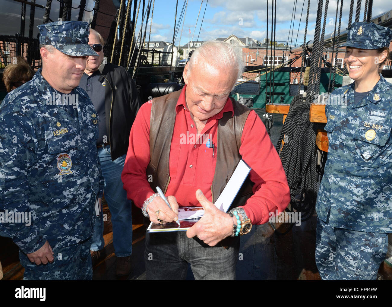 The 73rd commanding officer of uss constitution hi-res stock ...
