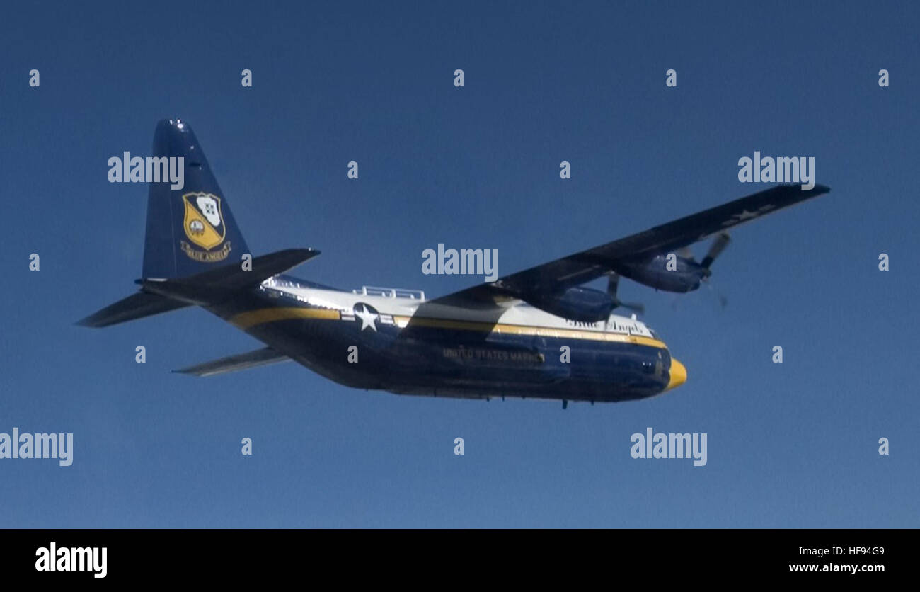 U.S. Navy Photo C-130T Hercules Blue Angels 2 Stock Photo - Alamy