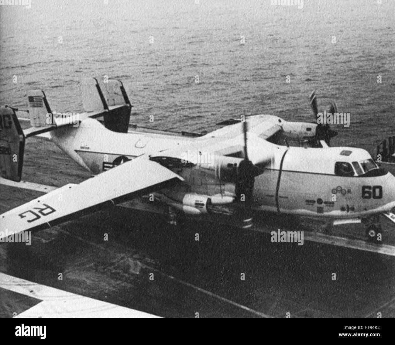 C-2A of VRC-50 on USS Yorktown (CVS-10) c1968 Stock Photo - Alamy