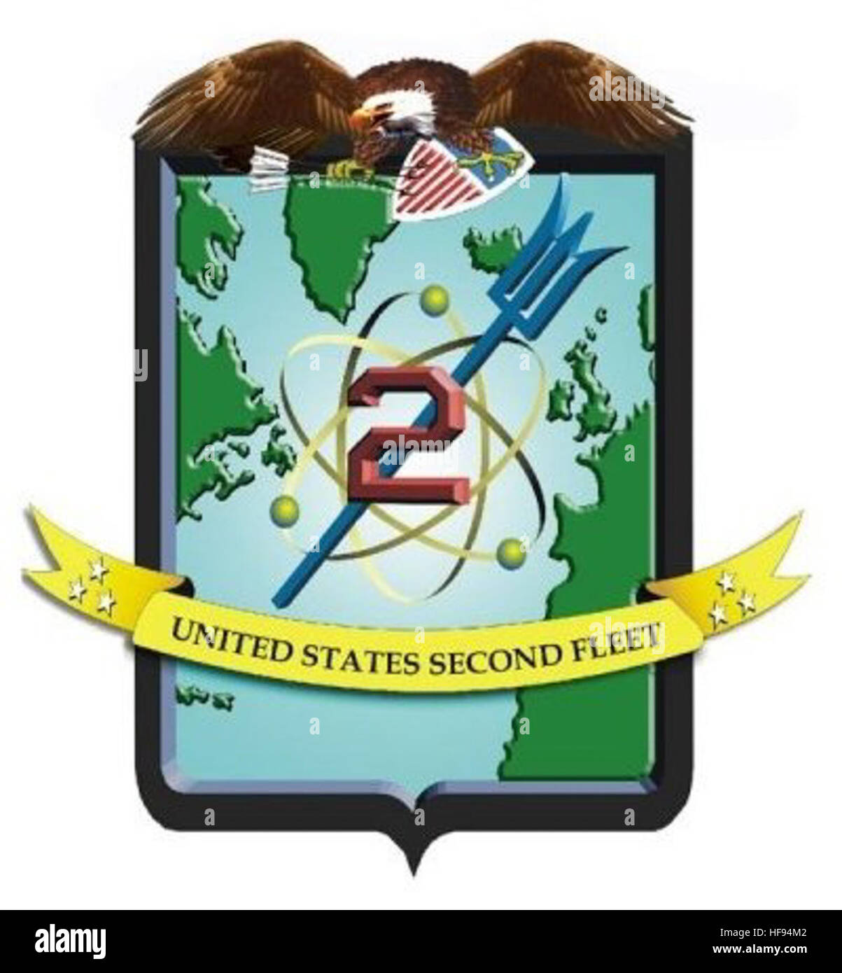The Commander, U.S. Fleet Forces (C2F) insignia represents the command ...