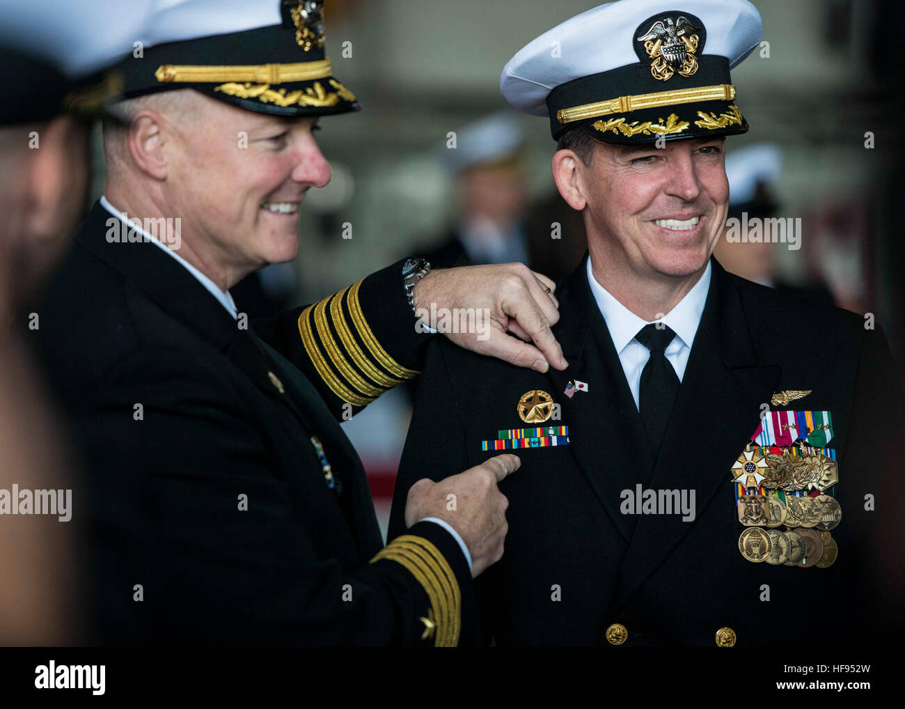 YOKOSUKA, Japan (April 12, 2016) Capt. Chris Bolt, former commanding ...