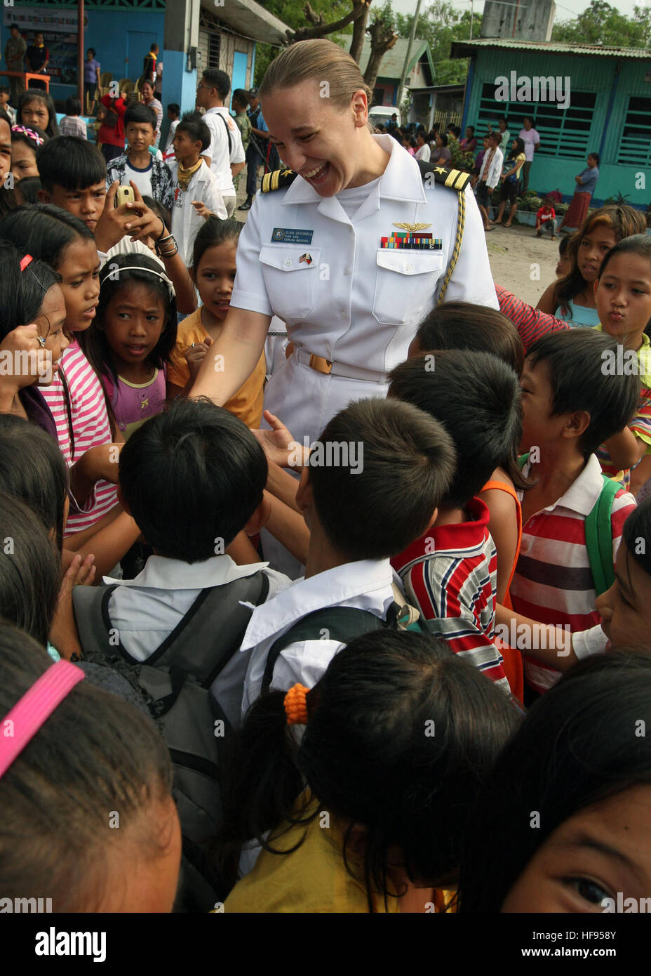 U.S. Navy Lt. Olivia Degenkolb, a flag aide with Commander, Task Force ...