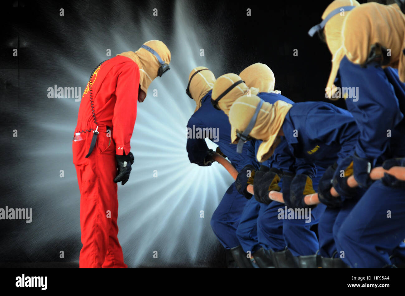Firefighting hose handling techniques hi-res stock photography and ...