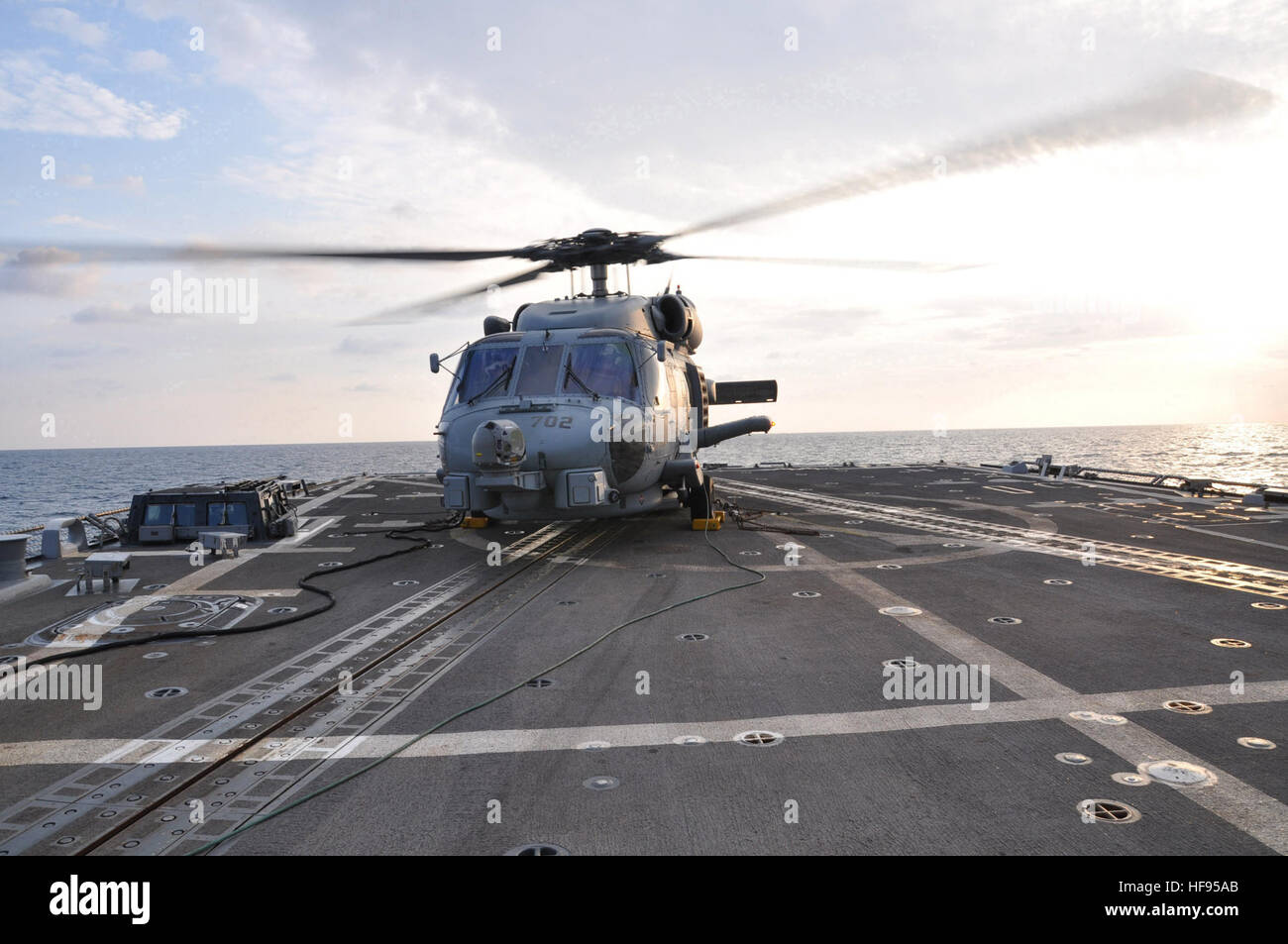 An U.S. Navy SH-60B Seahawk helicopter assigned to Helicopter Maritime ...