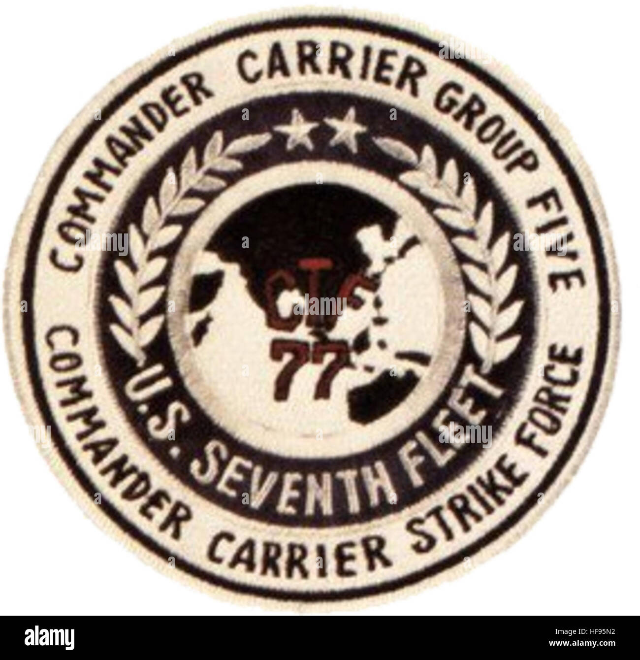 Carrier Group 5 insignia (US Navy) 1979 Stock Photo - Alamy