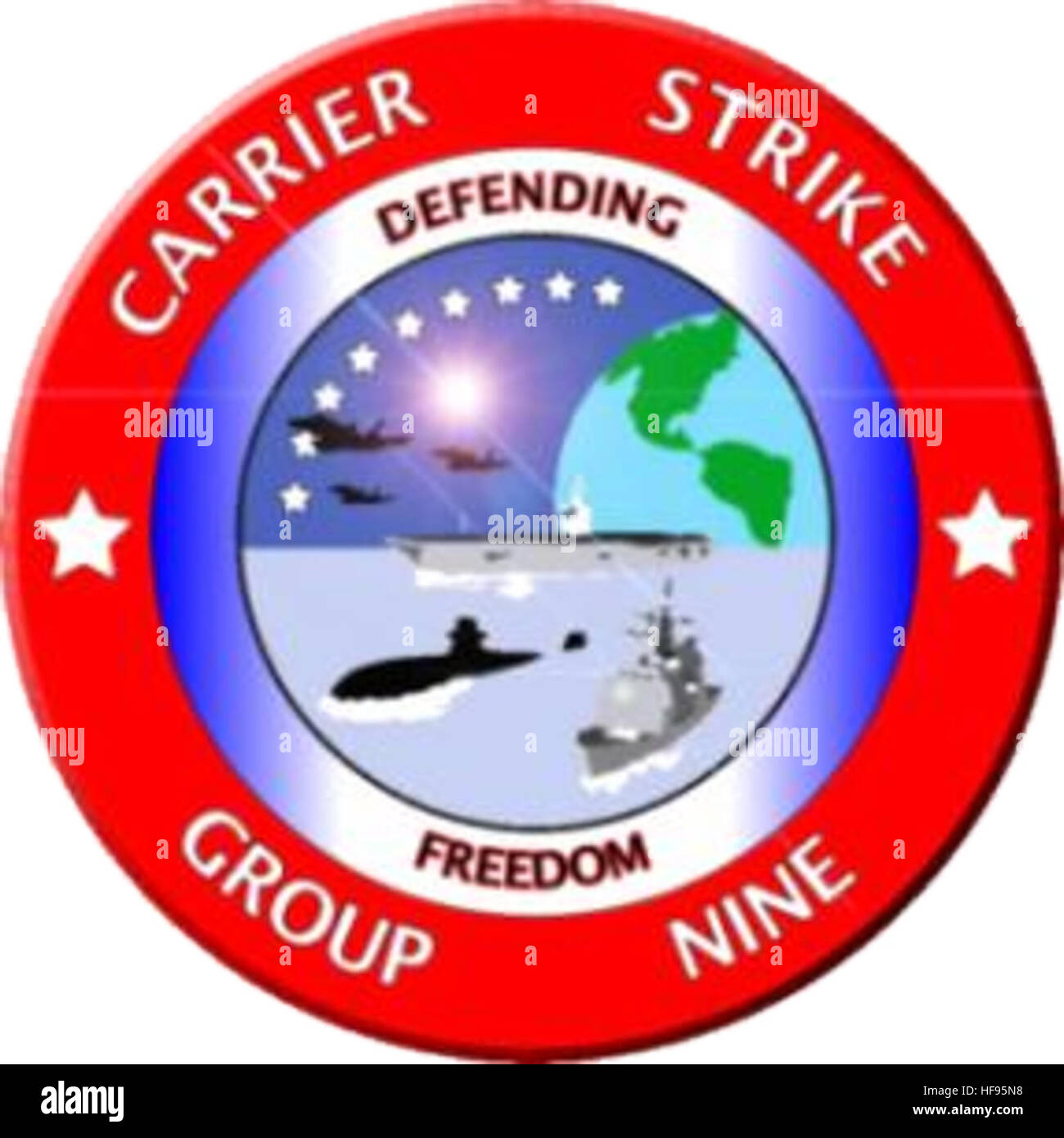 Carrier Strike Group 9 crest Stock Photo - Alamy