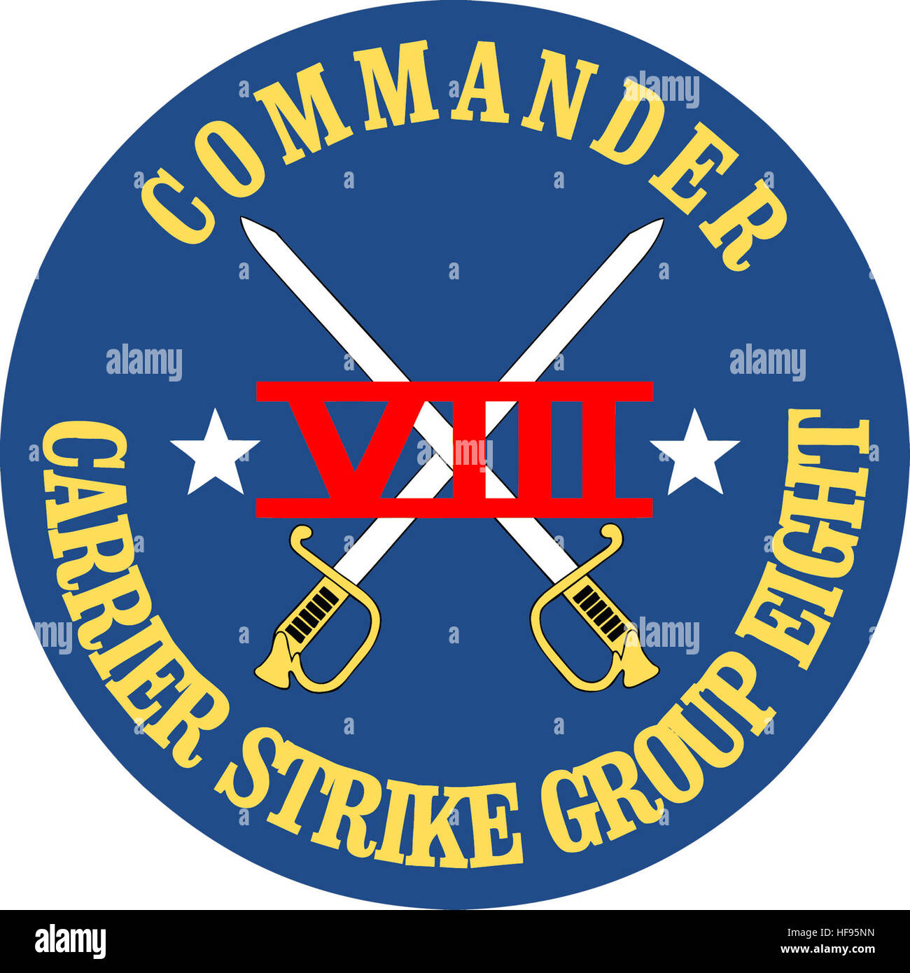 Official insignia of U.S. Navy Carrier Strike Group 8, displaying unit ...