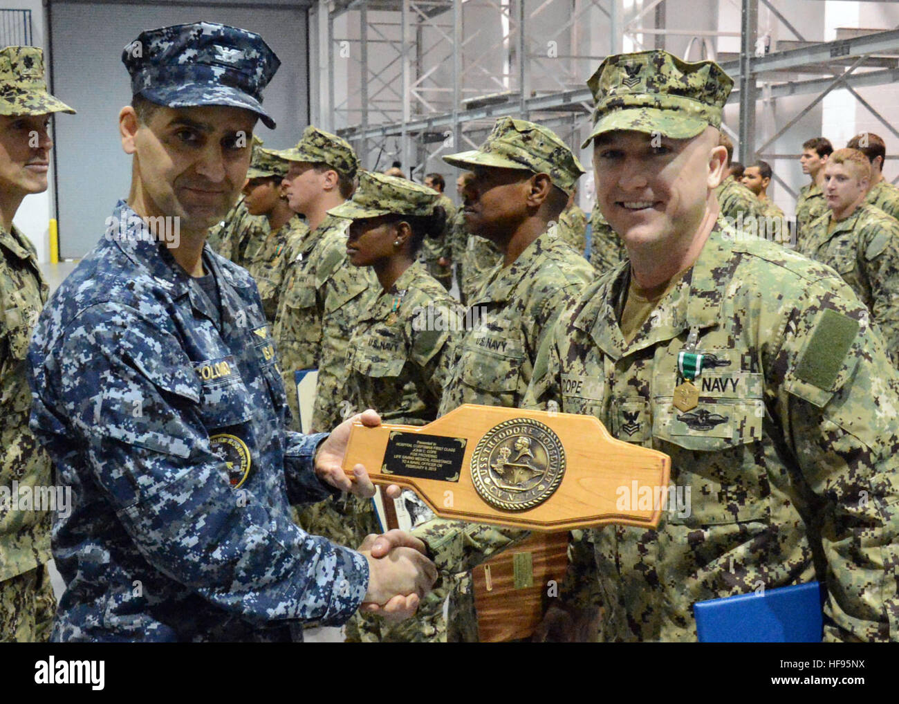 Capt. Mark Colombo, the executive officer of the USS Theodore Roosevelt ...