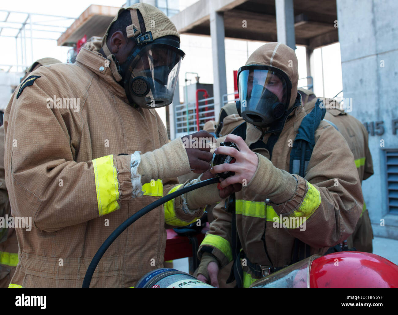 Naval Base San Diego conducts shipboard firefighting training ...