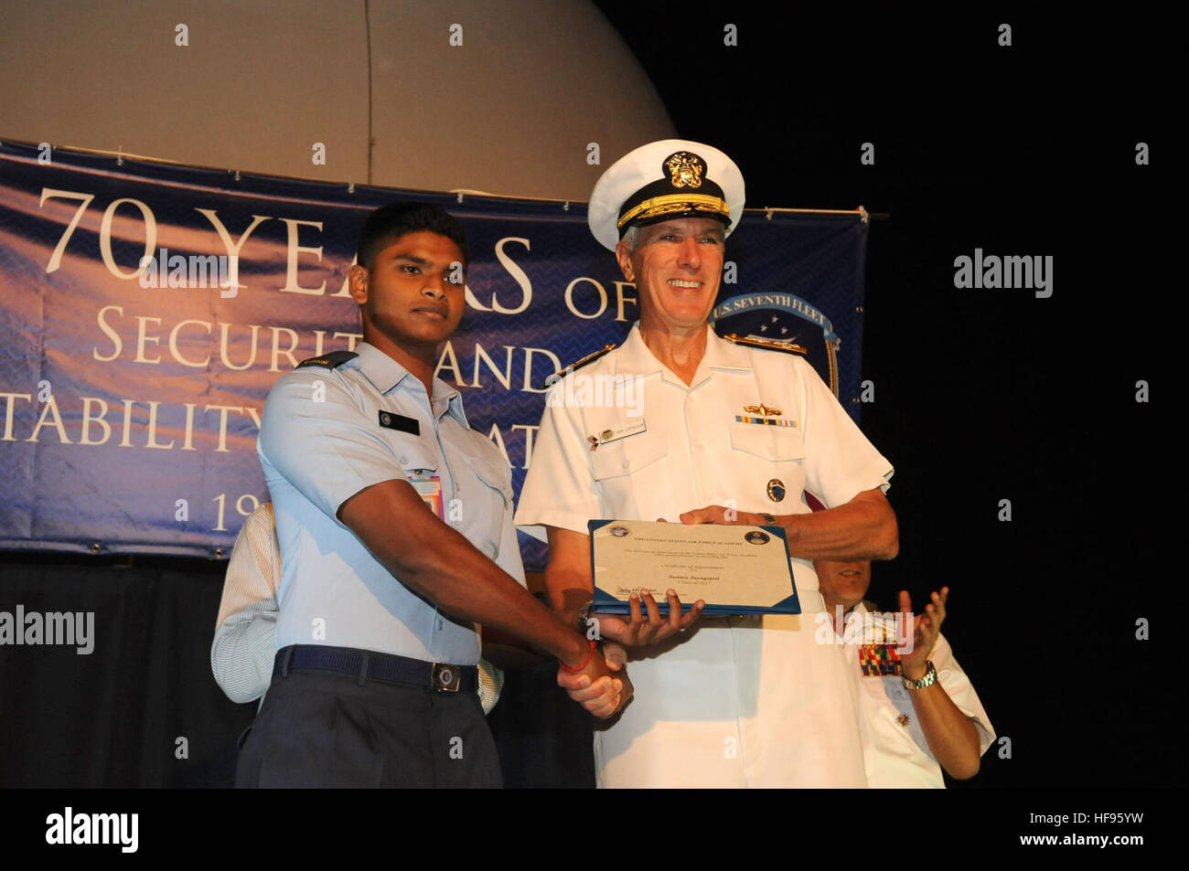 Adm. Samuel Locklear, commander, United States Pacific Command, right ...