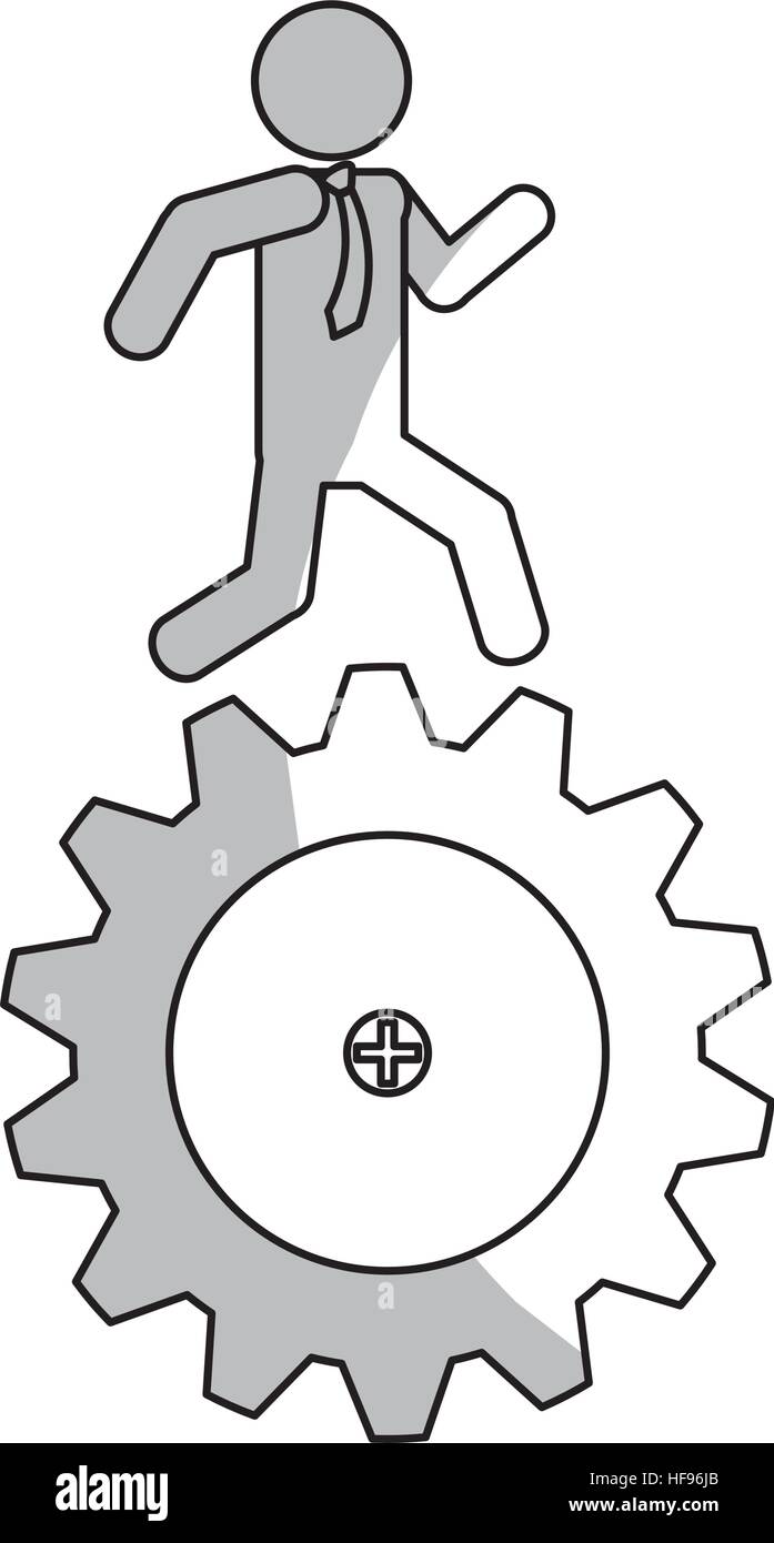 person and gear icon Stock Vector Image & Art - Alamy