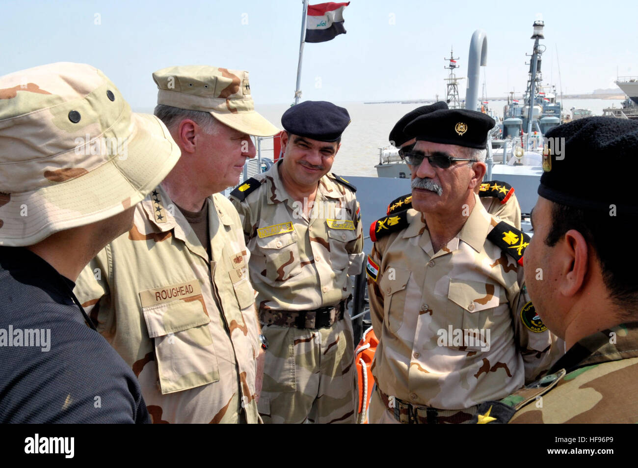 Chief of U.S. Naval Operations Adm. Gary Roughead visits Iraqi navy ...