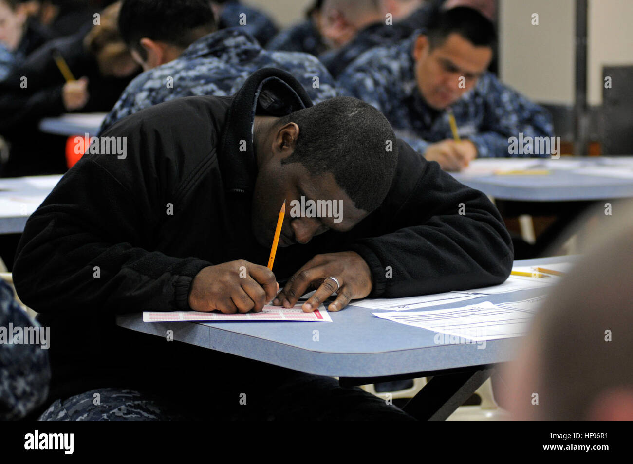 Yeoman 1st Class Lewis Thomas, an embarked 7th Fleet staff sailor ...