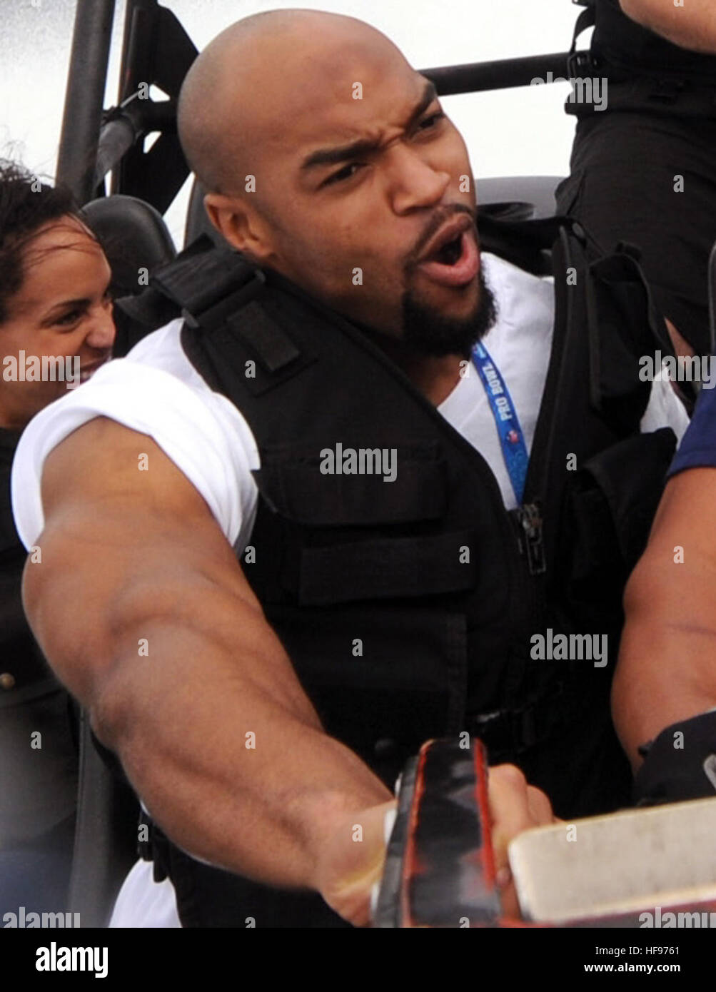 NFL players participate in a Rigid Hull Inflatable Boat tour in Pearl ...