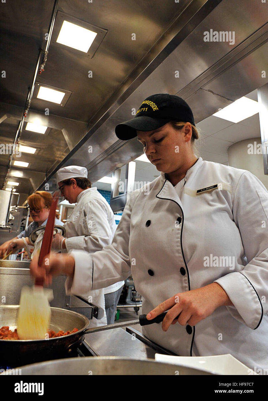 Royal Canadian Navy Master Seaman Malerie Aylward, assigned to the ...
