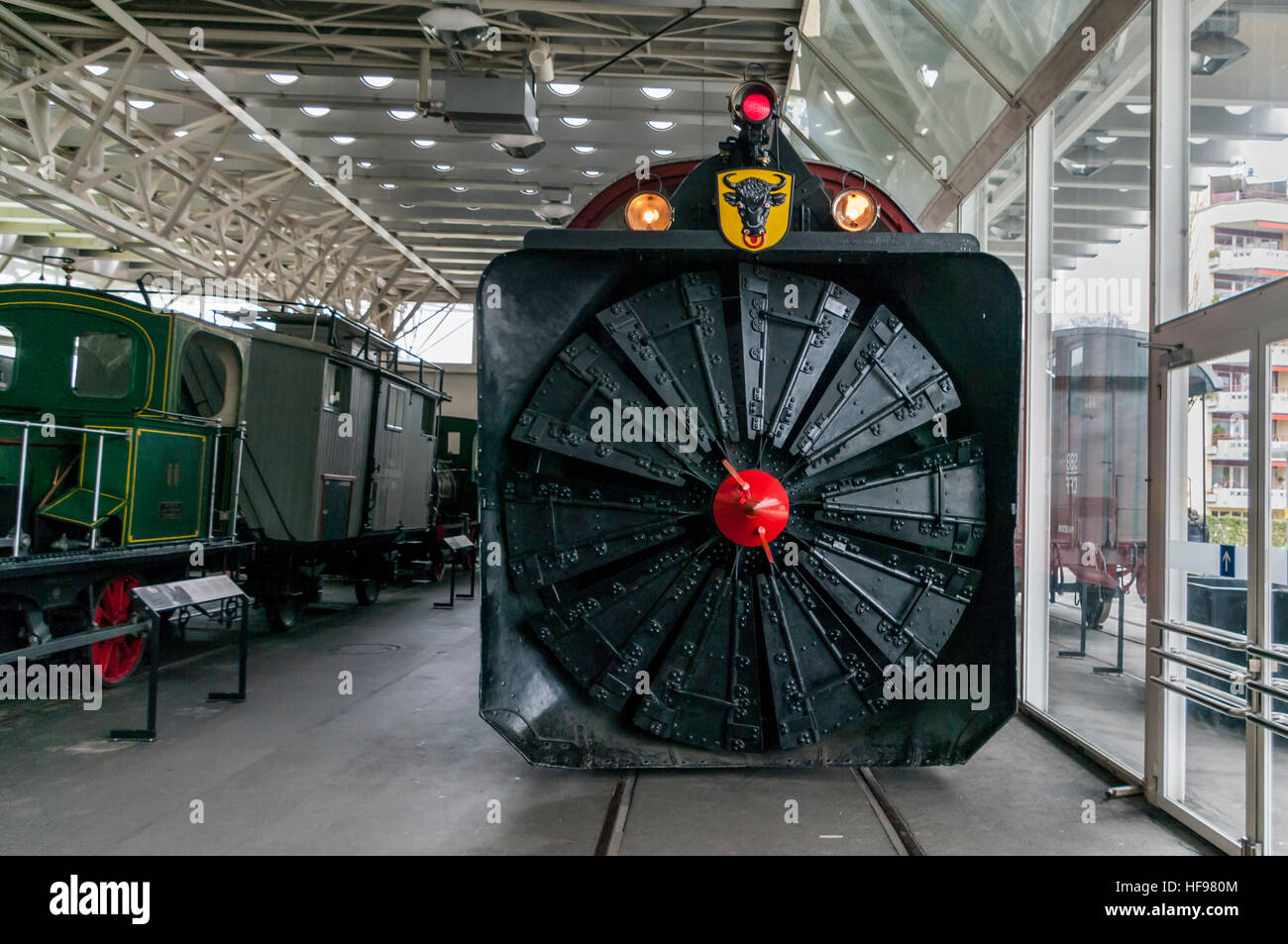 Steam powered rotary snowplow hi-res stock photography and images - Alamy