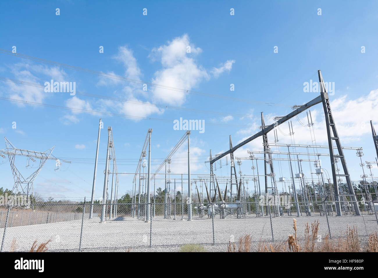 Electrical Power Infrastructure Stock Photo - Alamy