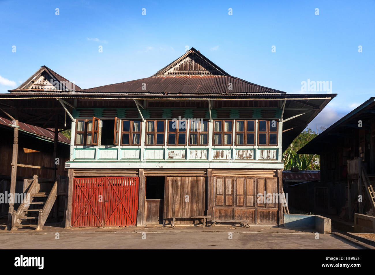 Traditional malay house in Sumatra, Indonesia Stock Photo - Alamy