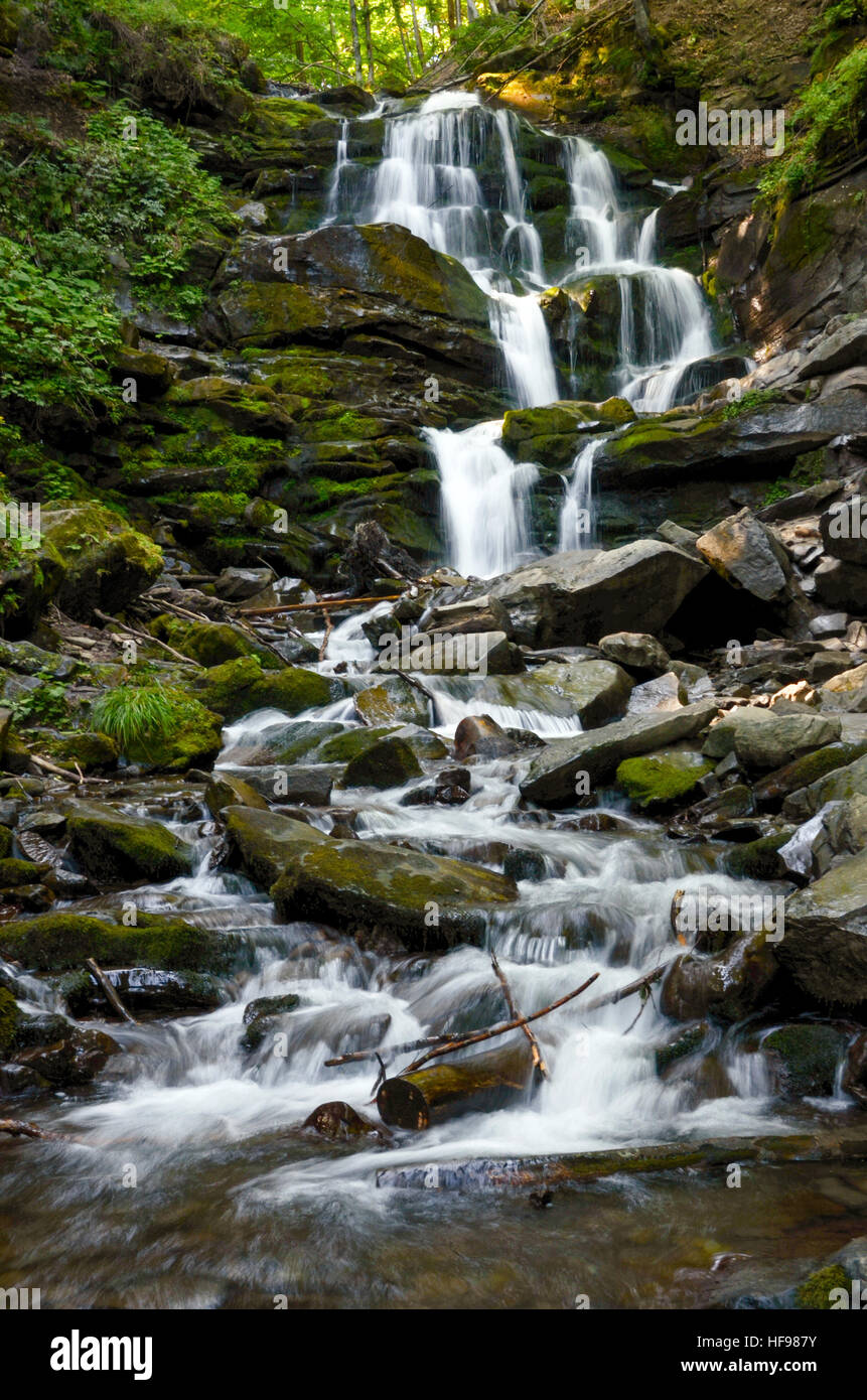 Waterfall in maniava carpathian mountains hi-res stock photography and ...