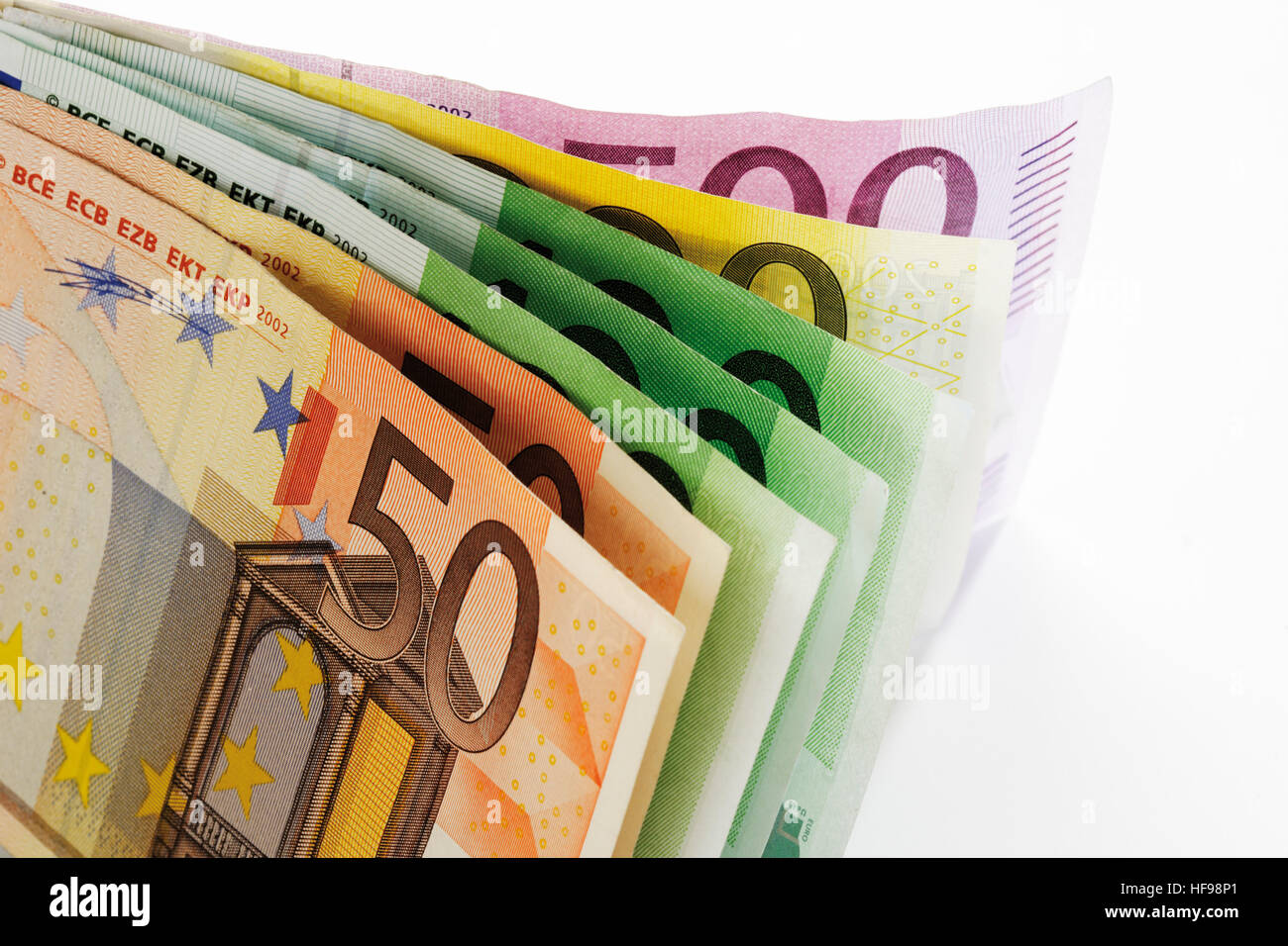 Euro notes, fanned out Stock Photo - Alamy