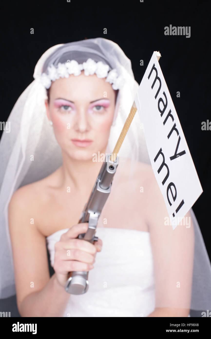 Bride: marry me! Stock Photo - Alamy