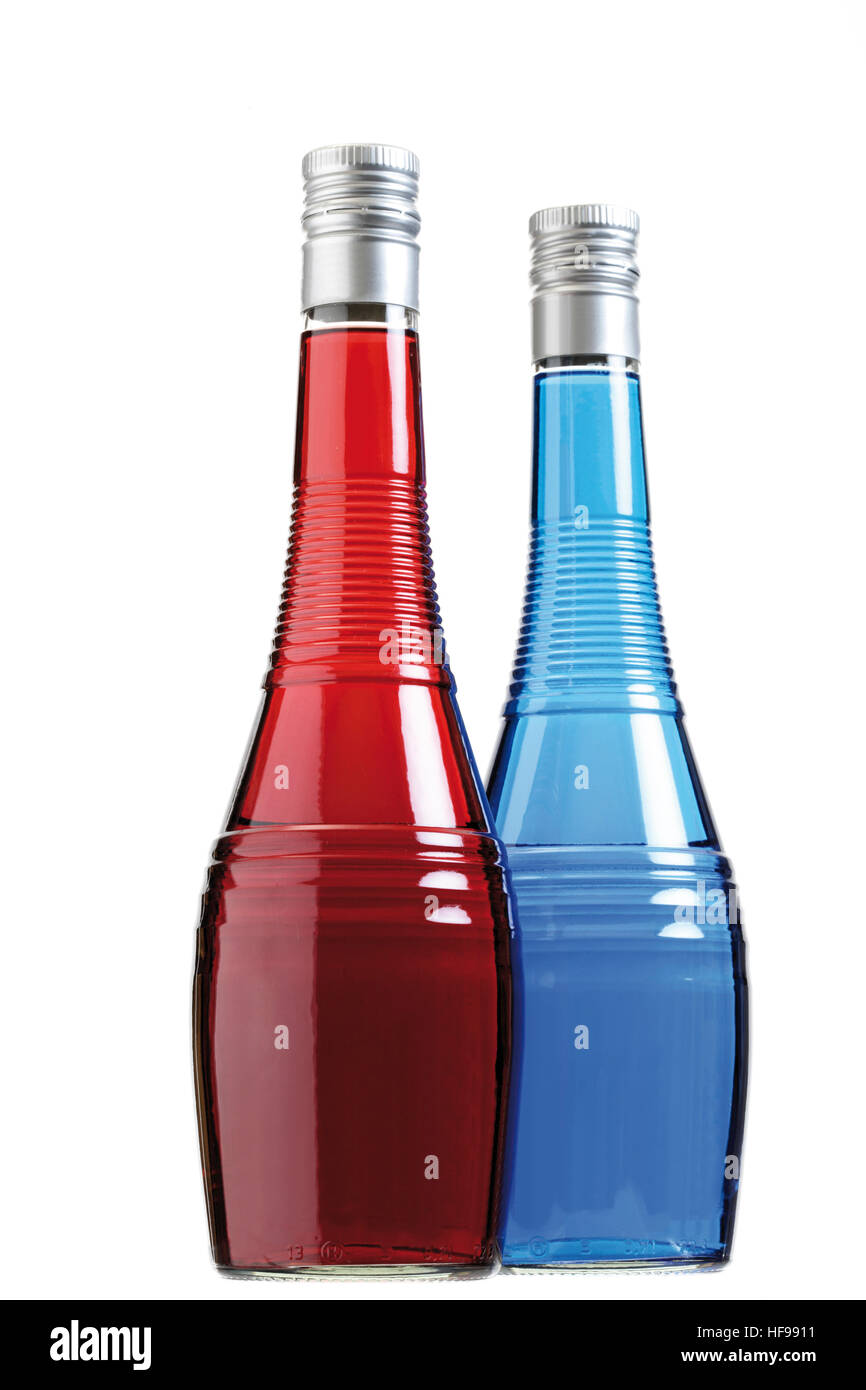 Two bottles of liqueur Stock Photo - Alamy