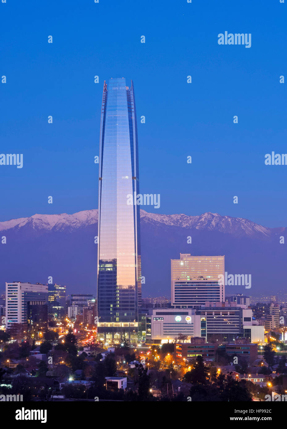 Santiago building costanera center hi-res stock photography and images ...