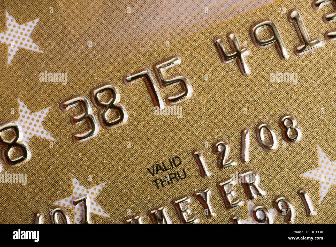 Gold credit card hi-res stock photography and images - Alamy