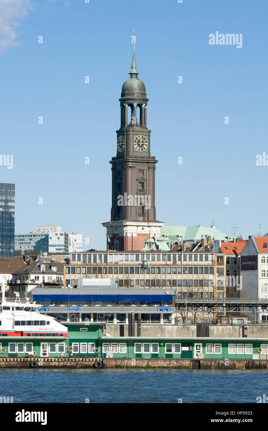 Tower, St. Michaelis Kirche (St. Michael's Church) in Hamburg Stock ...