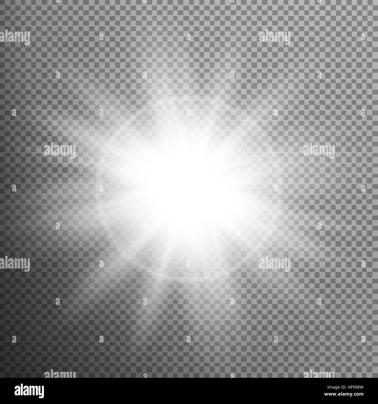 White glowing light burst explosion with transparent. Cool effect ...