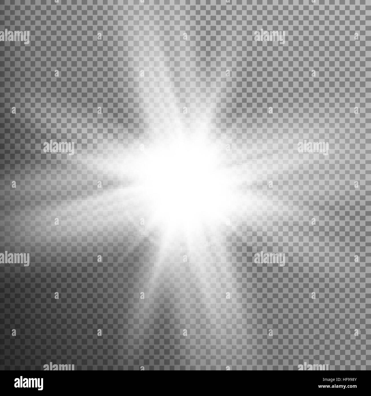 White glowing light burst explosion with transparent. Cool effect ...