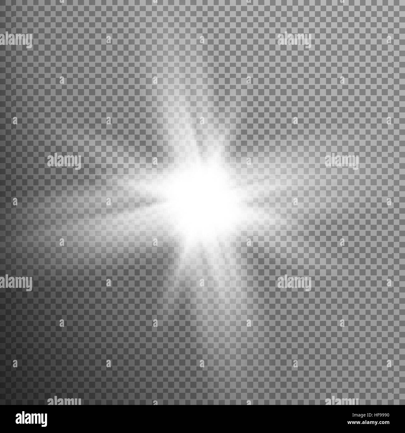 White glowing light burst explosion with transparent. Cool effect ...