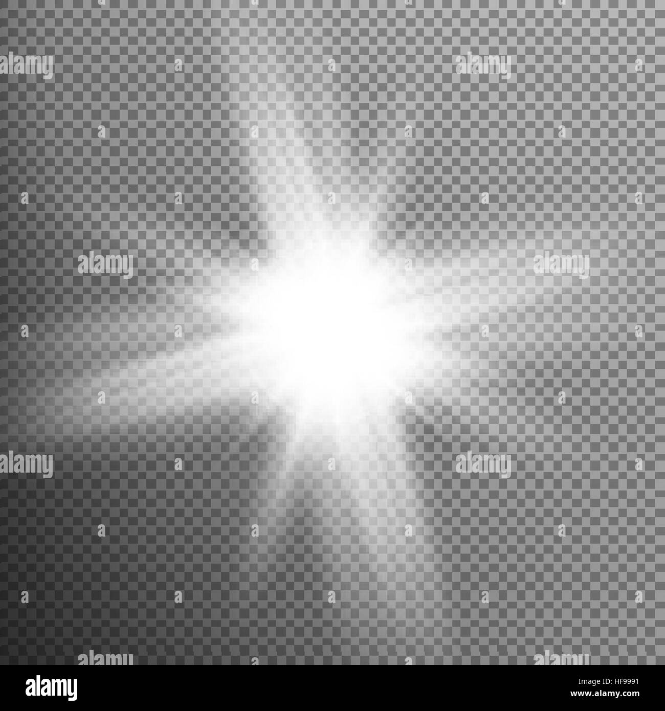 White glowing light burst explosion with transparent. Cool effect ...