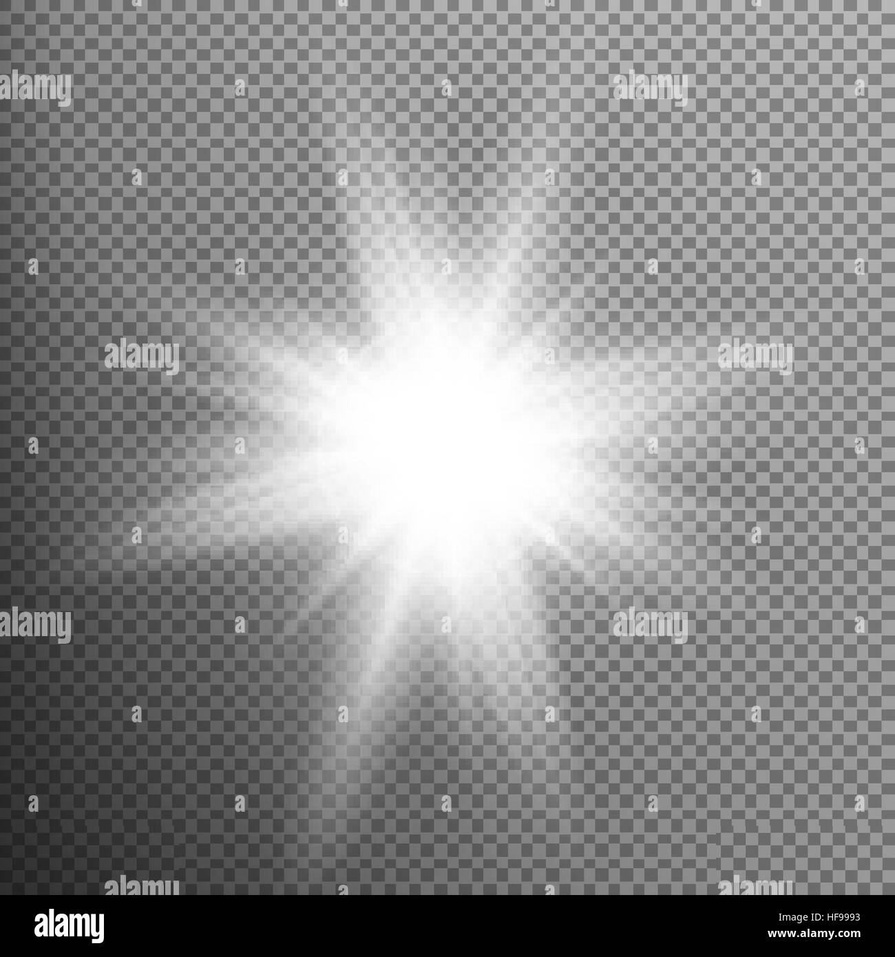 White glowing light burst explosion with transparent. Cool effect ...