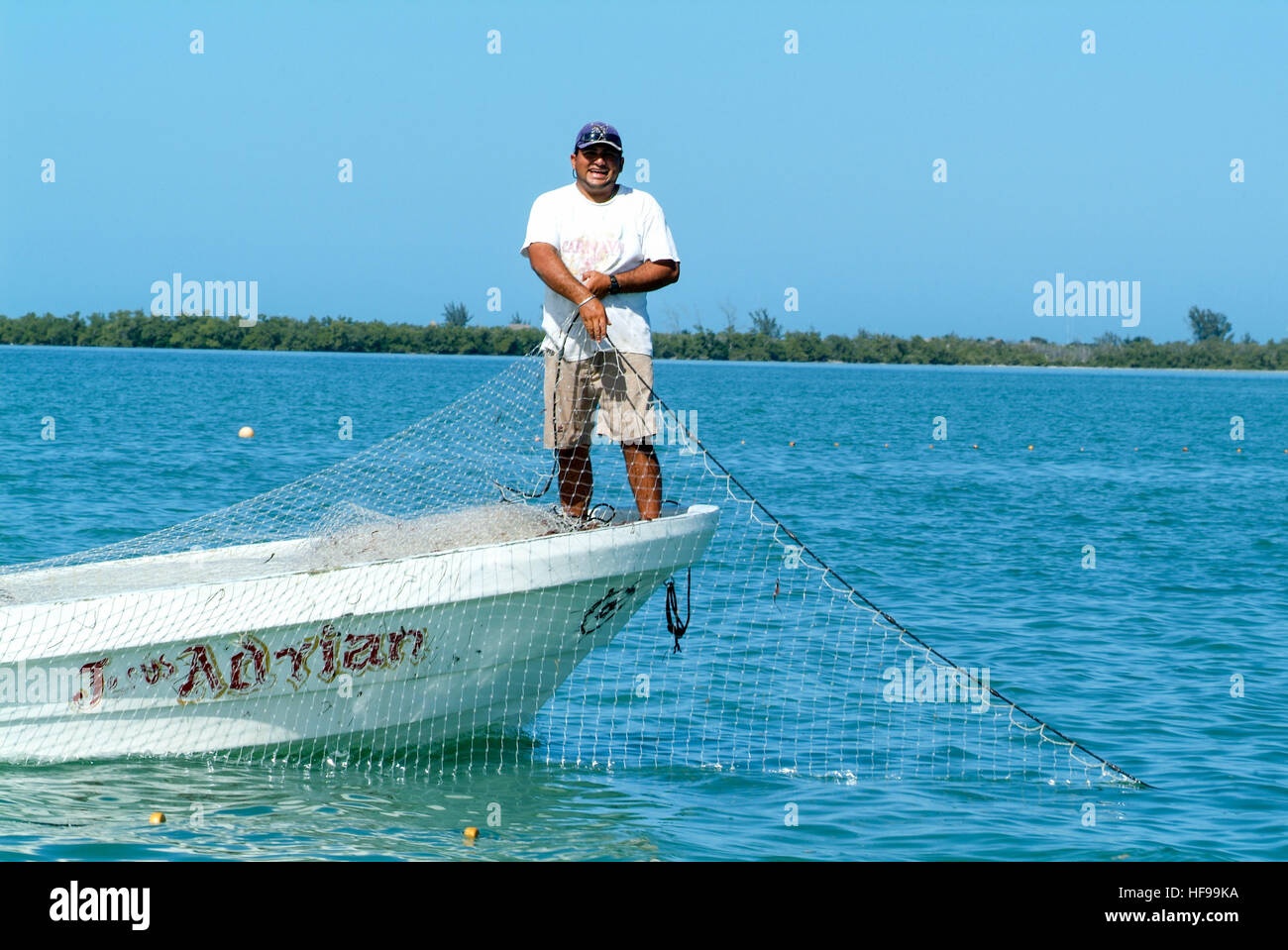 Fisherman net from traditional boat hi-res stock photography and images ...
