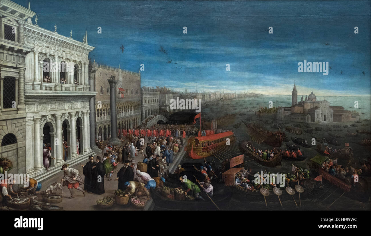 Leandro Bassano - Leandro da Ponte (1557-1622), The Riva degli ...