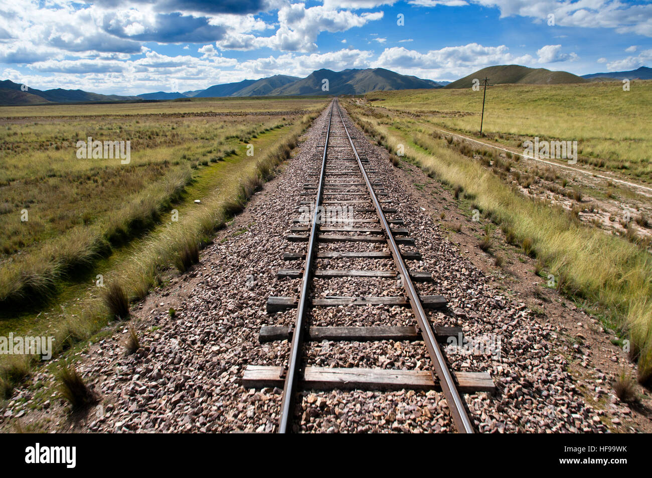 Andean Explorer, luxury train from Cusco to Puno. Peruvian altiplano ...