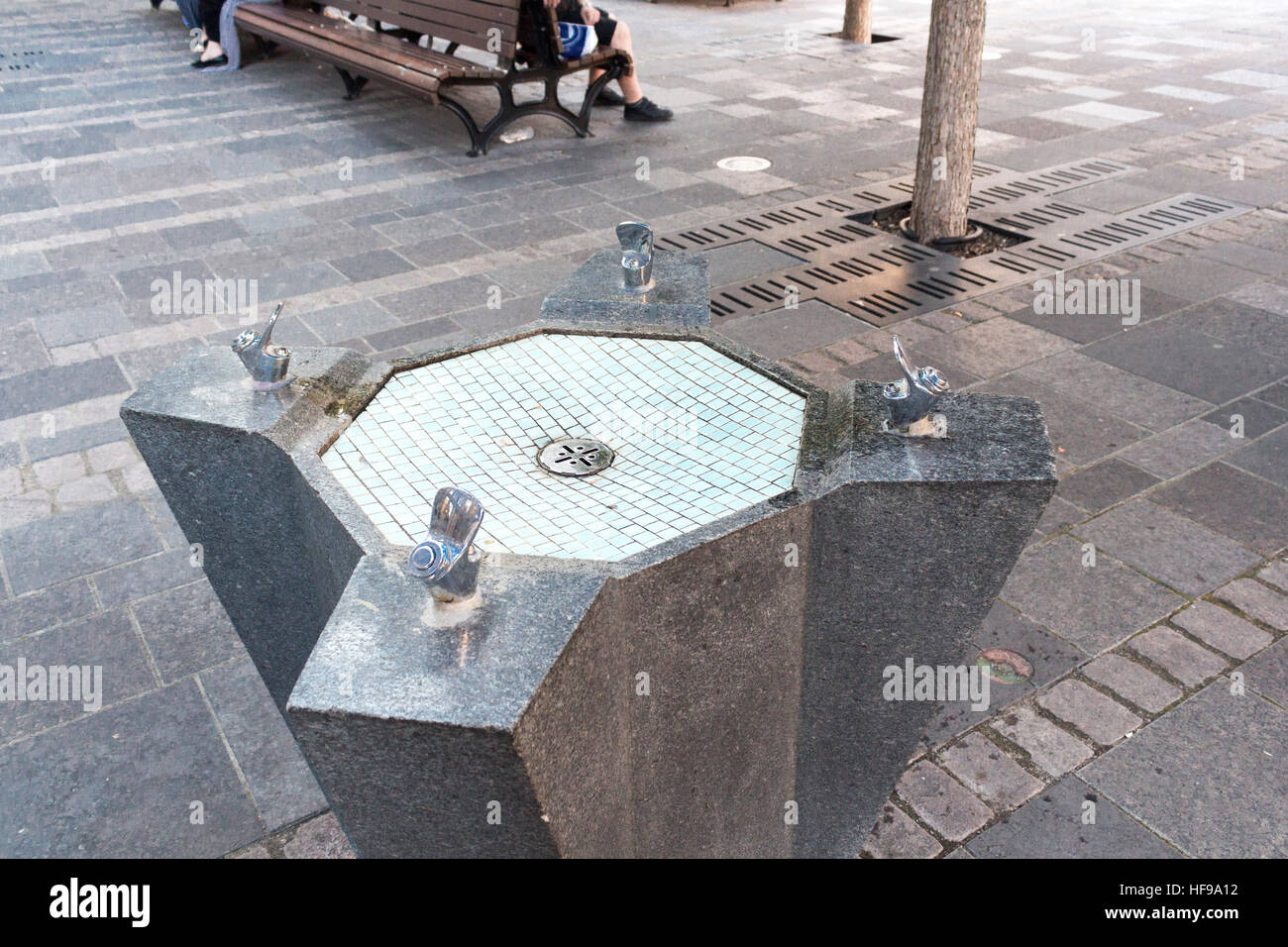 Four tap water fountain in Montreal, Quebec, Canada Stock Photo - Alamy