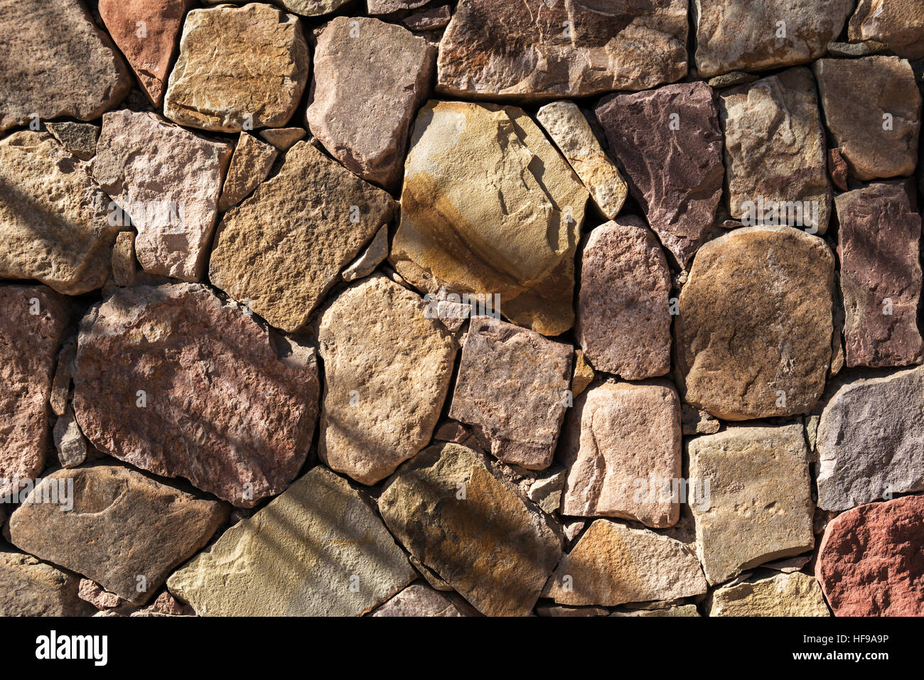 modern andean stonewall built as the archaeological walls Stock Photo ...