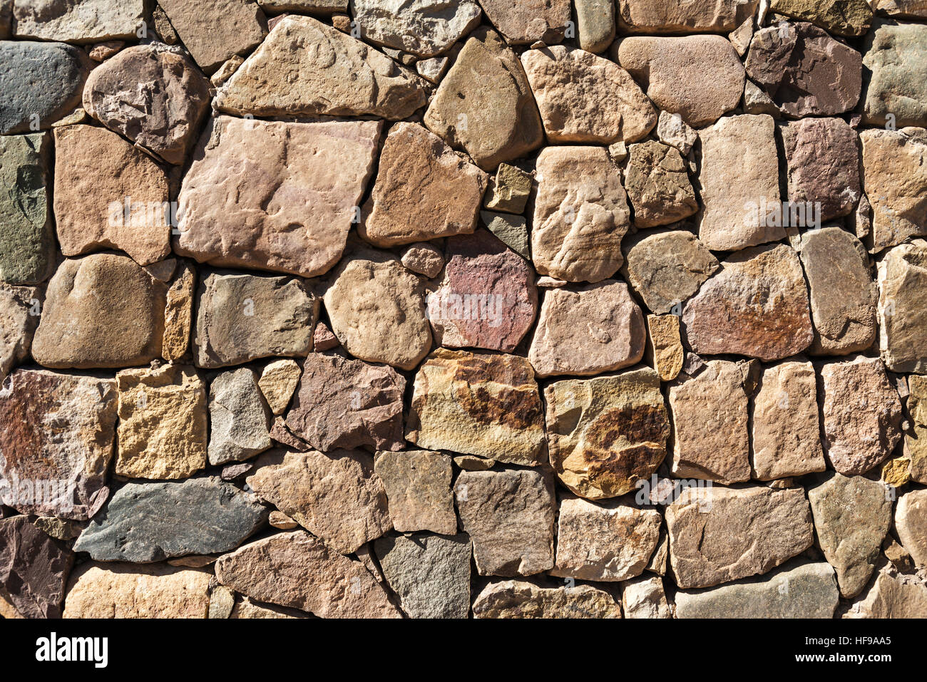 modern andean stonewall built as the archaeological walls Stock Photo ...